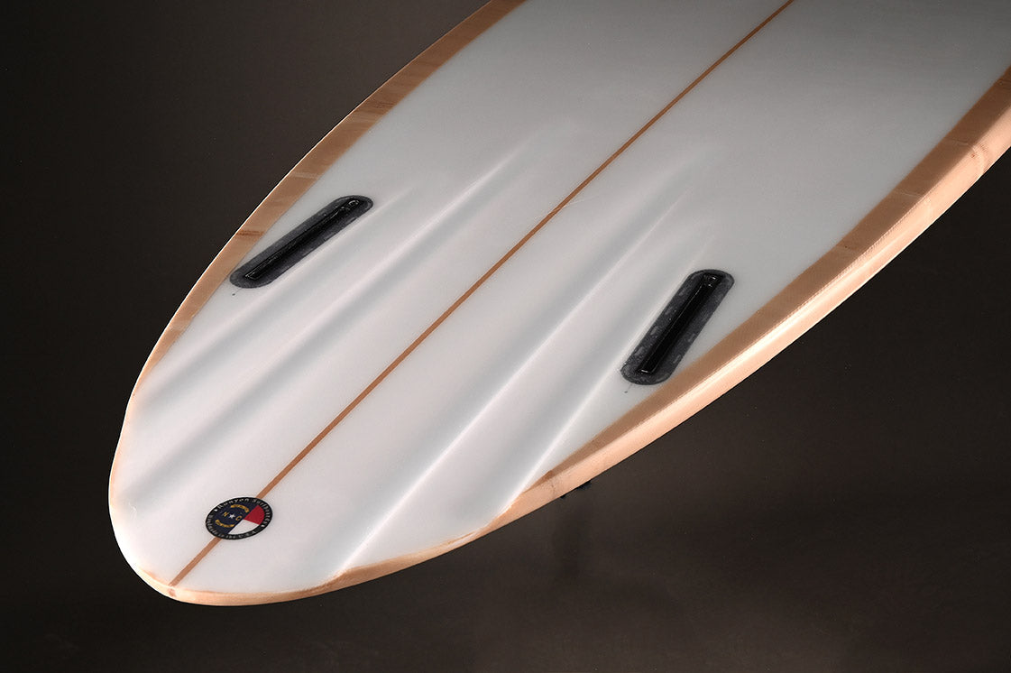 Dang Dang 7’2" - Custom Mid-length Surfboard- Twin Fin – Runyon Surfboards